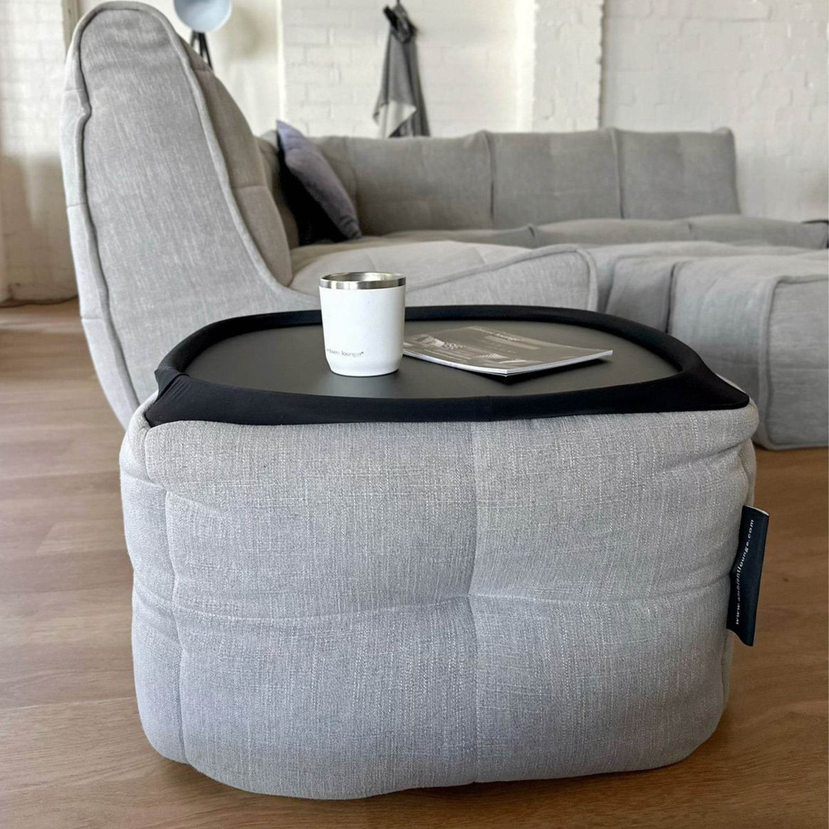 Cube Side Table – Designer Fabric Table with reversible Acrylic Top ...